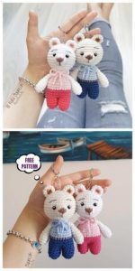 Amigurumi Free Keychain Teddy Bear Pattern – Amigurumi