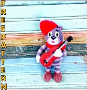 Amigurumi Crochet Singer Cat Free Pattern – Amigurumi