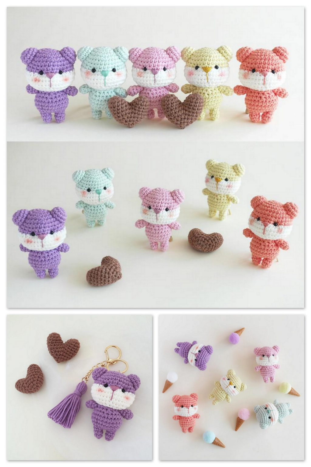 Amigurumi Teddy Bear Keychain Free Crochet Pattern – Amigurumi