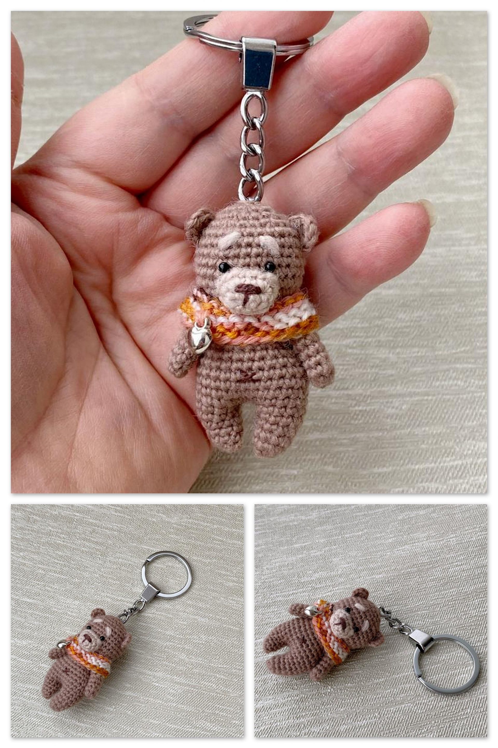 Amigurumi Teddy Bear Keychain Free Crochet Pattern Amigurumi