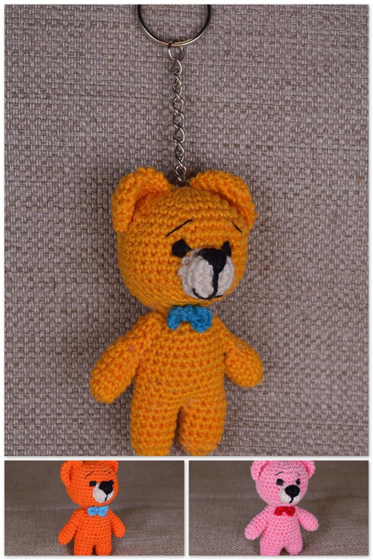 Amigurumi Teddy Bear Keychain Free Crochet Pattern – Amigurumi
