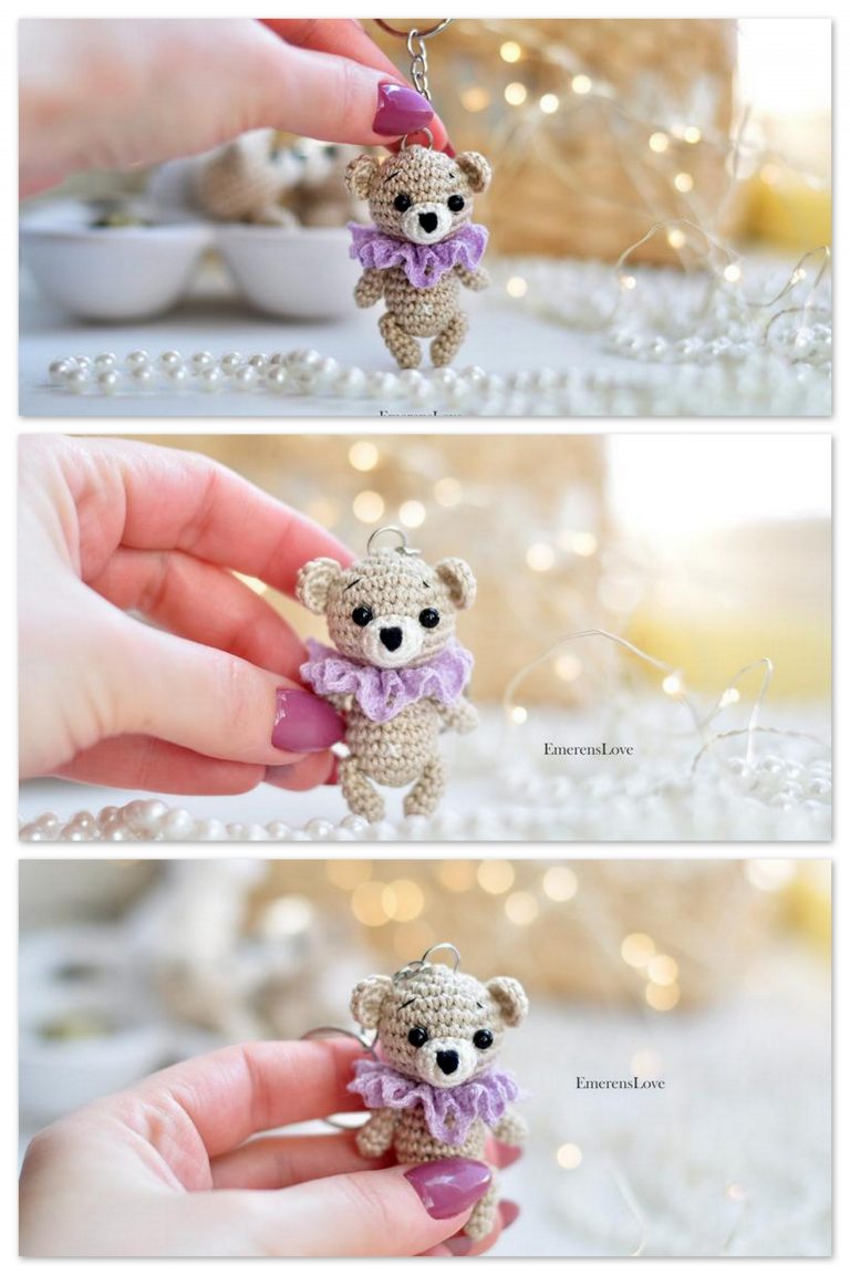 Amigurumi Teddy Bear Keychain Free Crochet Pattern – Amigurumi