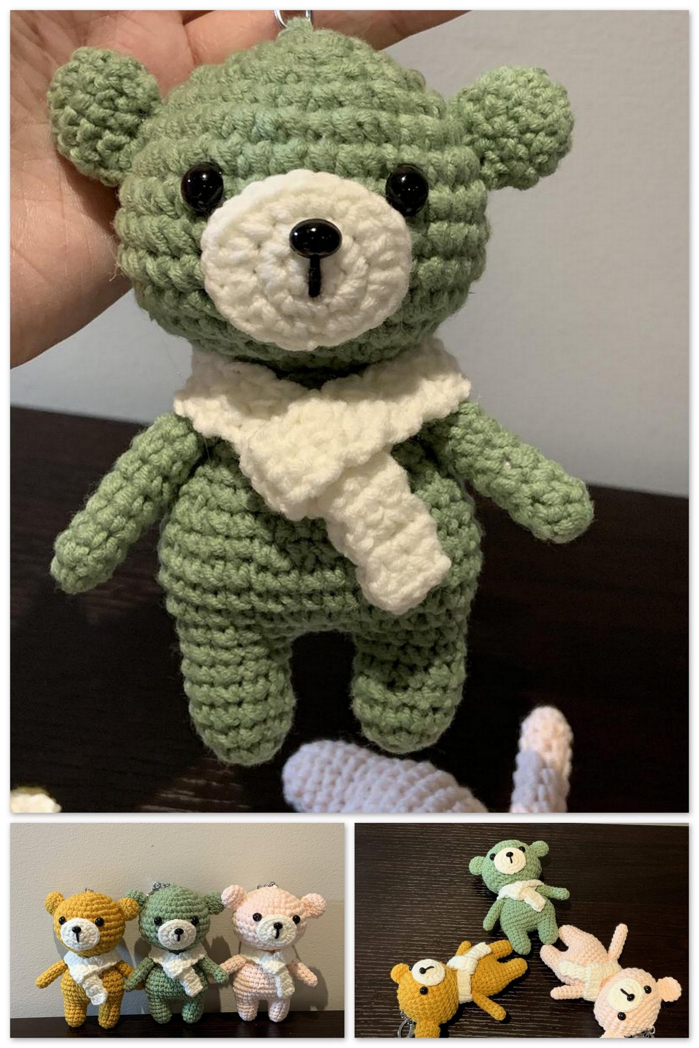 Amigurumi Teddy Bear Keychain Free Crochet Pattern – Amigurumi