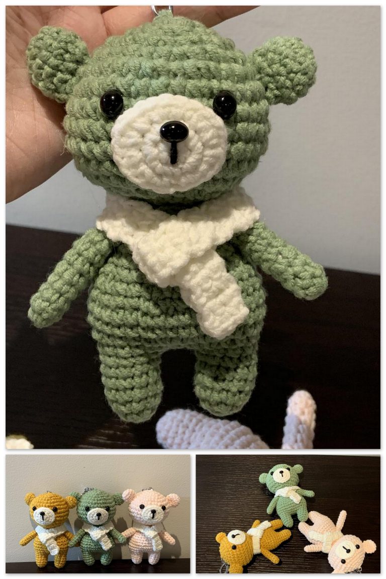 Amigurumi Teddy Bear Keychain Free Crochet Pattern – Amigurumi