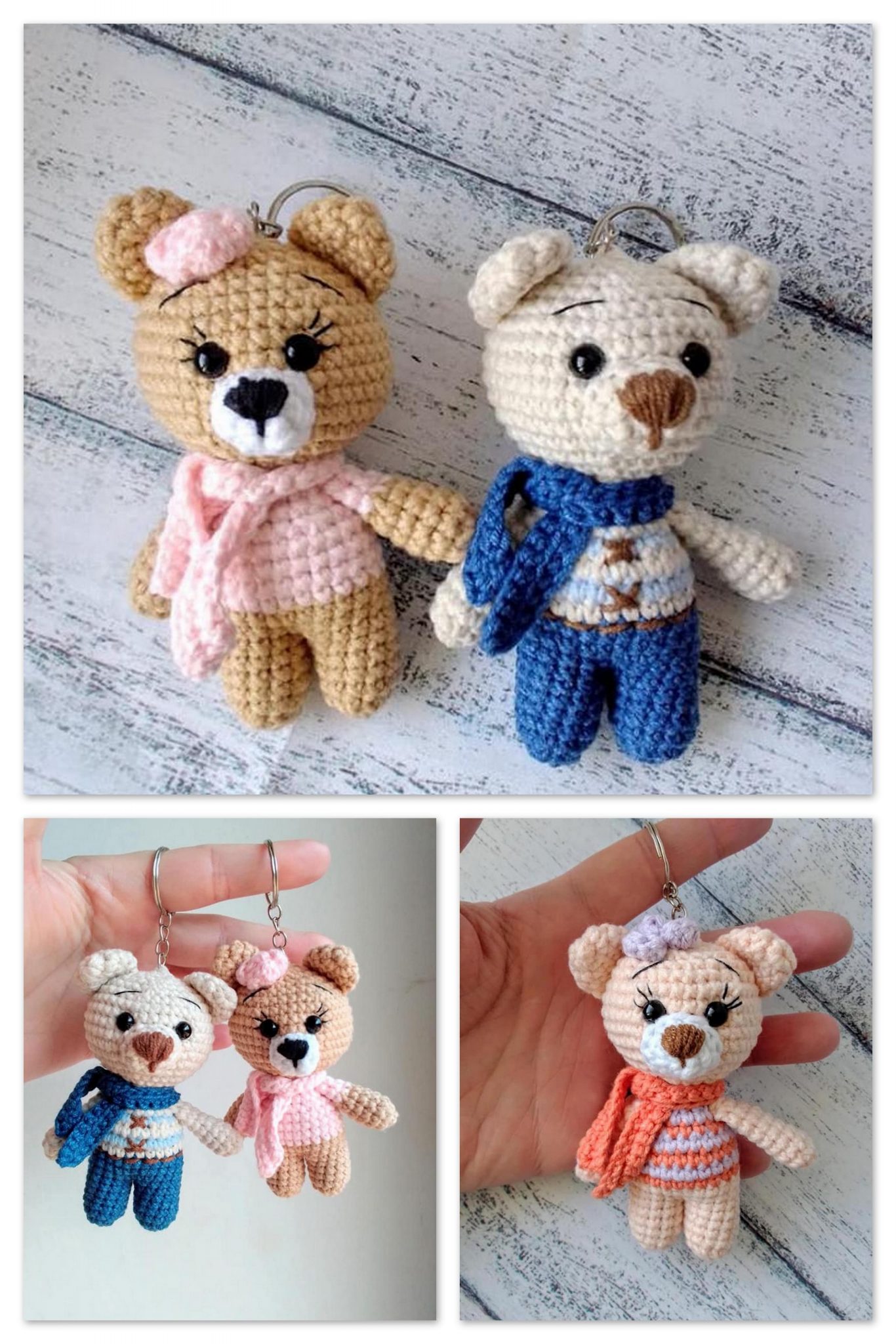 Amigurumi Teddy Bear Keychain Free Crochet Pattern – Amigurumi