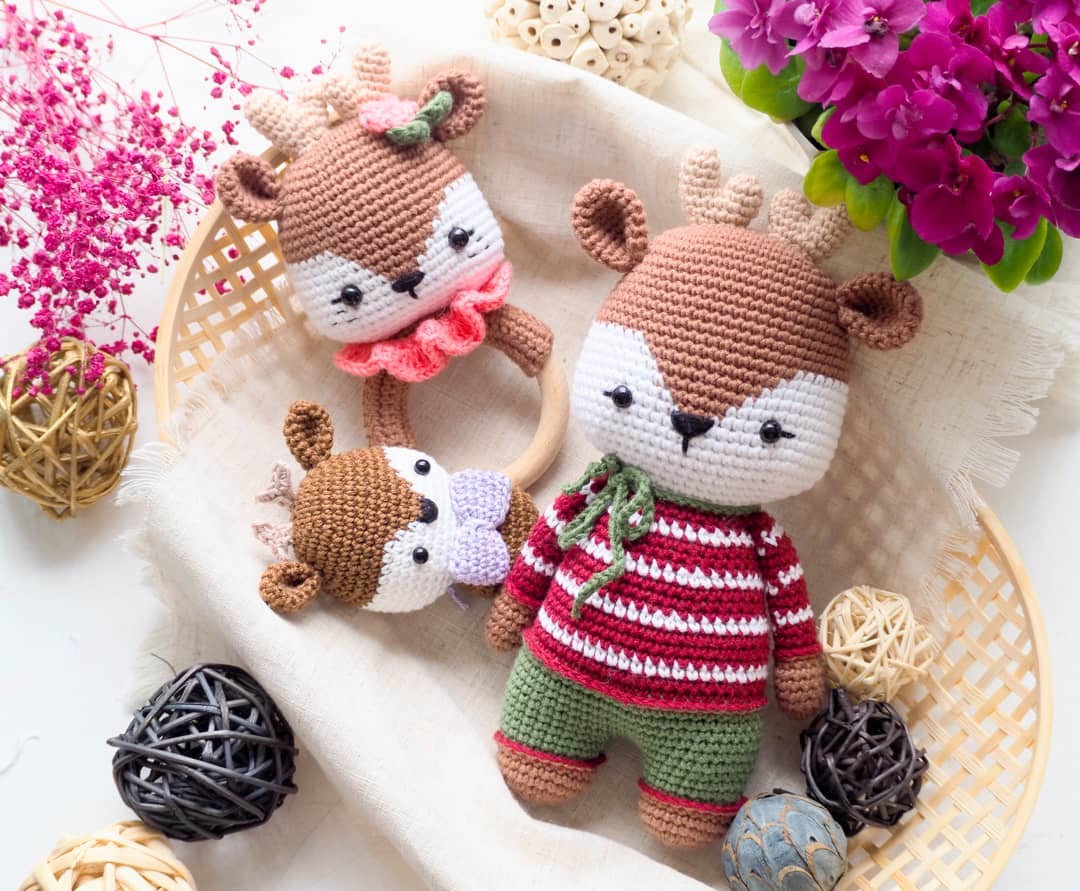 Amigurumi Free Crochet Mini Reindeer Pattern – Amigurumi