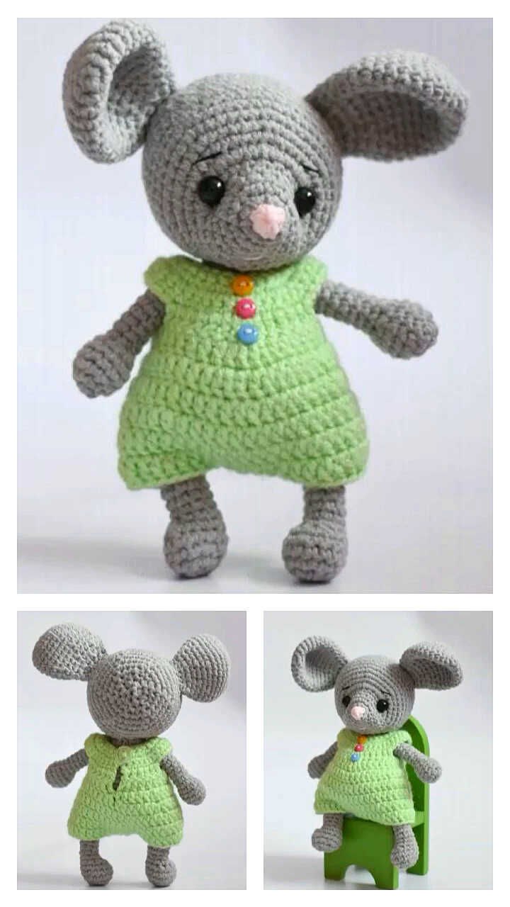 Cute Crochet Mouse Amigurumi Free Pattern – Amigurumi