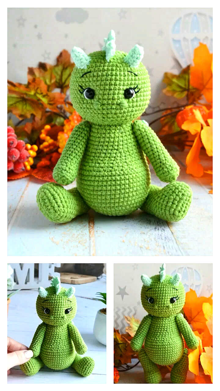Easy Crochet Dinosaur Trex Amigurumi Free Pattern – Amigurumi