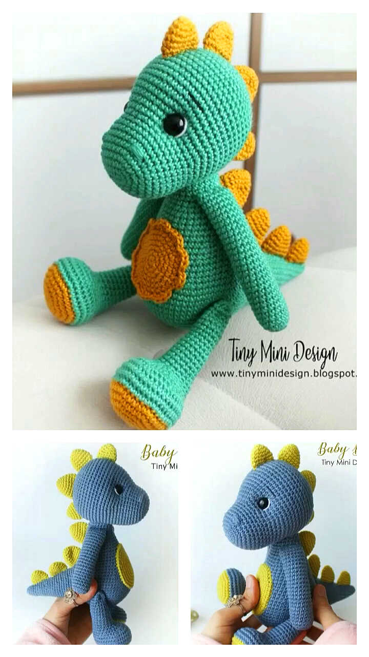 Easy Crochet Dinosaur Trex Amigurumi Free Pattern – Amigurumi