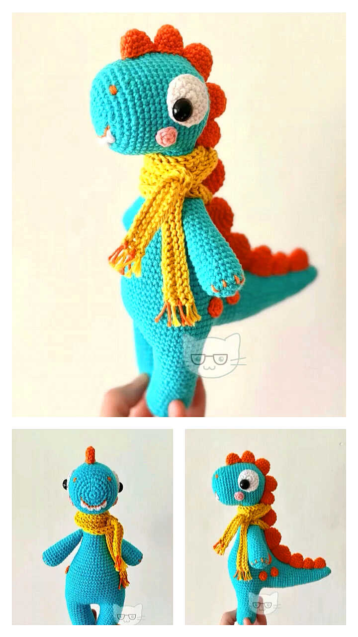 Easy Crochet Dinosaur Trex Amigurumi Free Pattern – Amigurumi