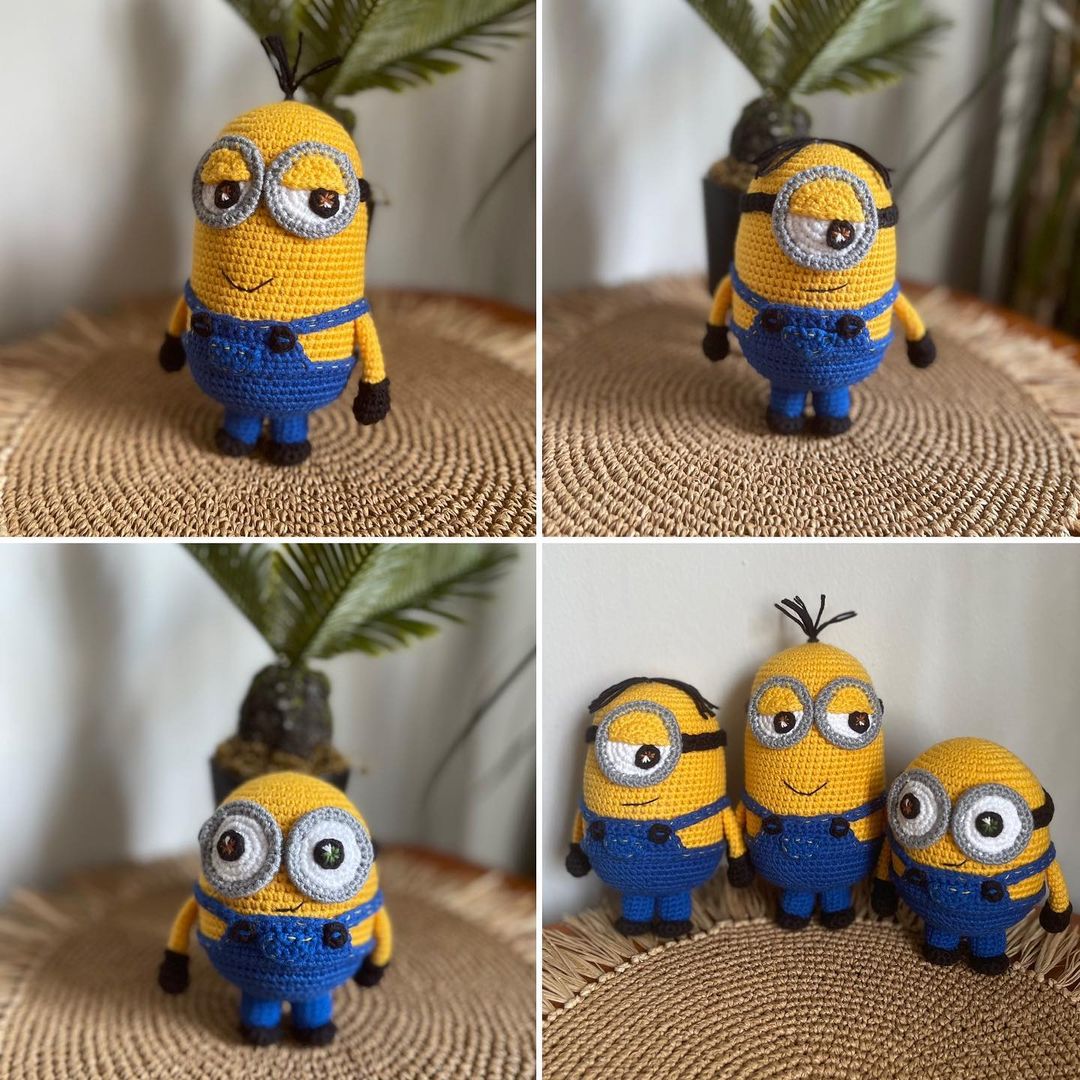 Crochet Christmas Ornaments Minion Rush Free Amigurumi Pattern – Amigurumi