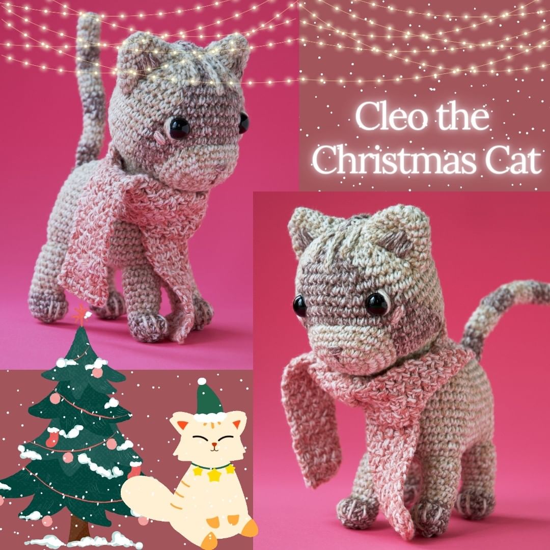 Christmas Crochet Cat Amigurumi Free Pattern – Amigurumi