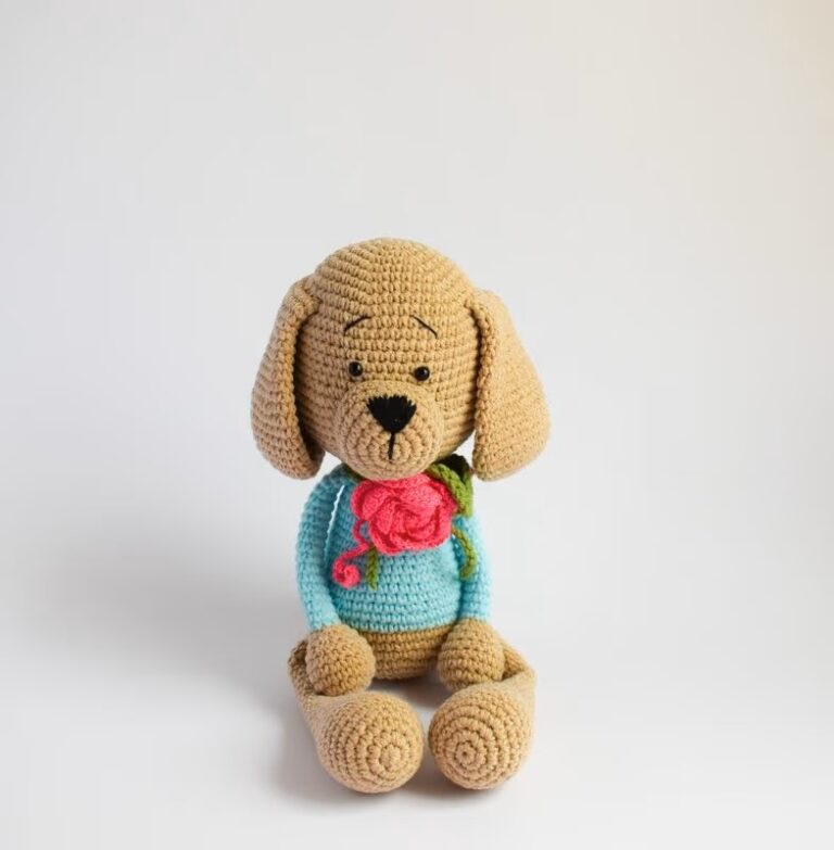 Cute Crochet Dog Zoya Amigurumi Free Pattern – Amigurumi