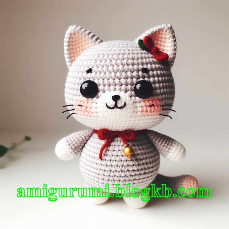 Cute Crochet Cat Free Amigurumi Pattern – Amigurumi