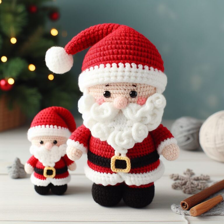 Cute Crochet Santa Claus Amigurumi Free Pattern – Amigurumi