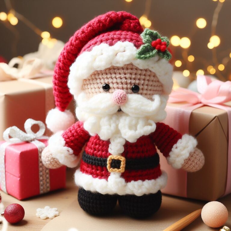 Cute Crochet Santa Claus Amigurumi Free Pattern – Amigurumi