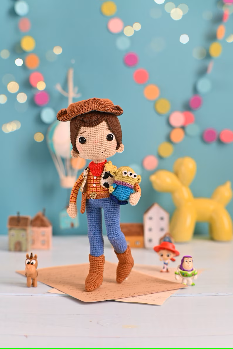 Cute Crochet Cowboy Doll Amigurumi Free Pattern – Amigurumi
